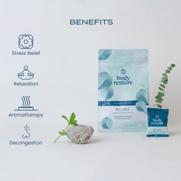 Body Restore | Bath | Body Restore Shower Bombs Relief Fresh Eucalyptus ...